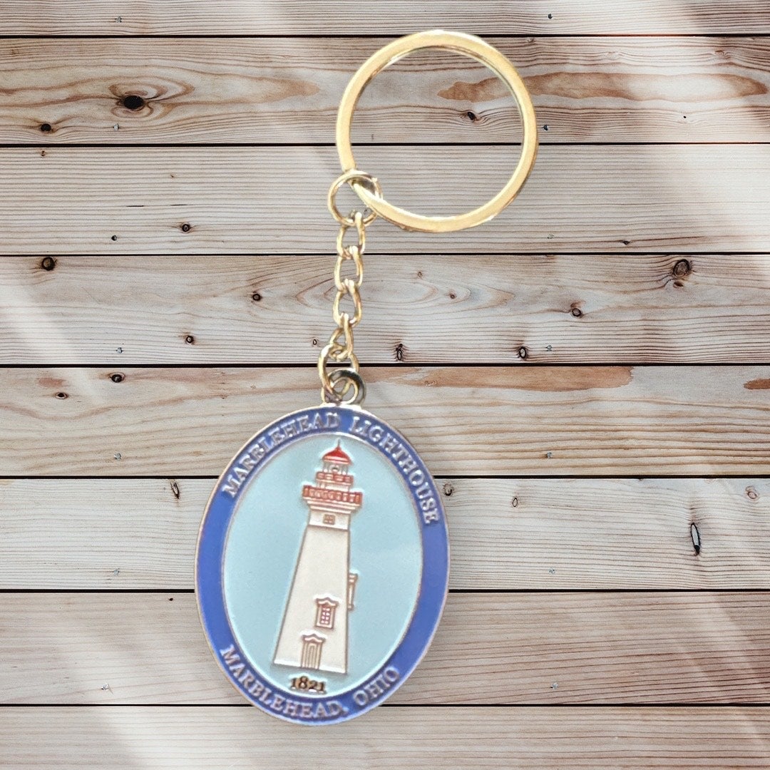 Enamel Keychain | Marblehead Lighthouse Gift Shop