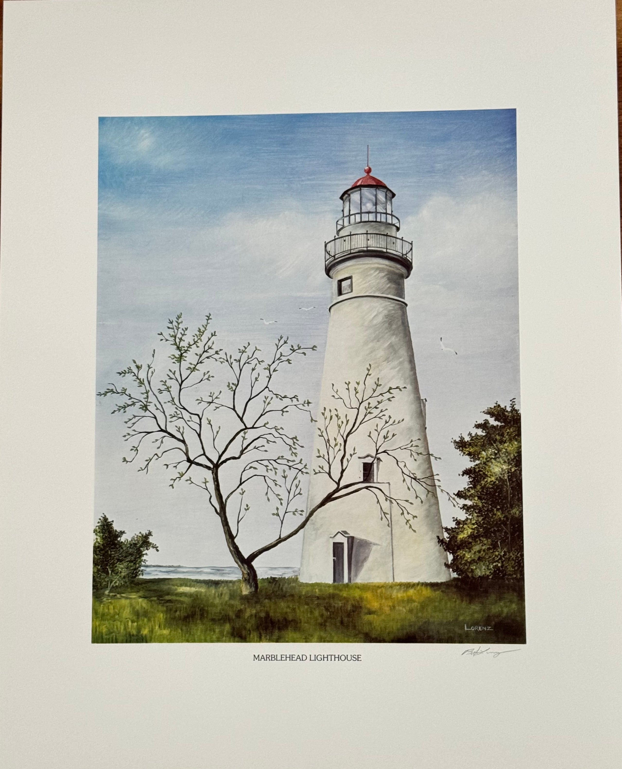 Marblehead Lighthouse lithograph print | Marblehead Lighthouse Gift Shop